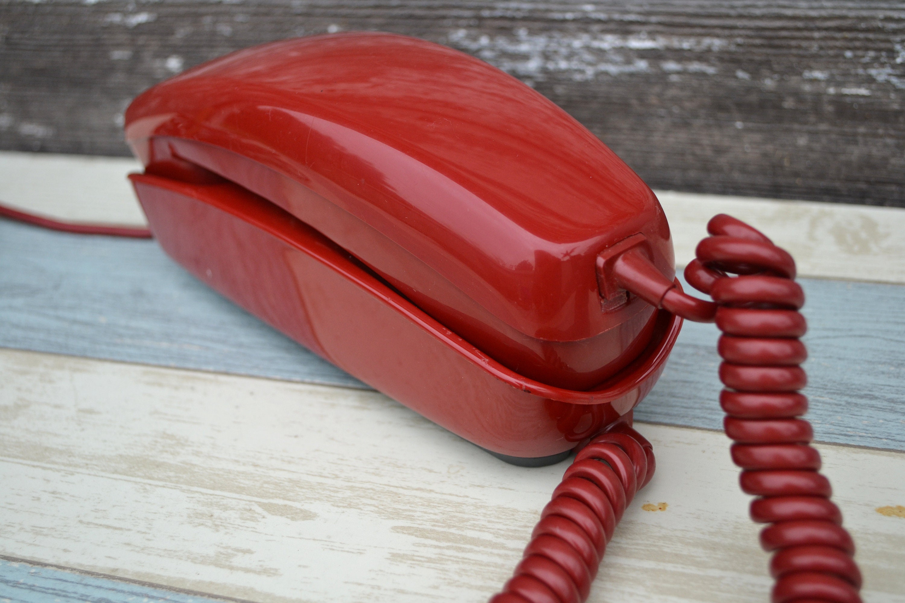 Red Hot - Hot Line - Cherry Red Trimline Rotary Dial Phone - MCM - Bell ...