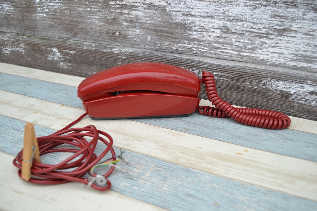 Red Hot - Hot Line - Cherry Red Trimline Rotary Dial Phone - MCM - Bell ...
