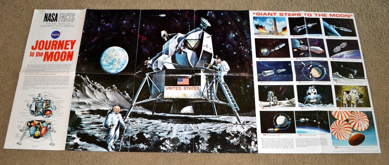NASA Poster Moon Poster Lunar Rocket Apollo 13 Apollo 11 | Etsy