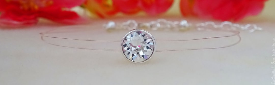 Invisible Bracelet - Sparkling Solitaire - 925 Sterling Silver (anti ...