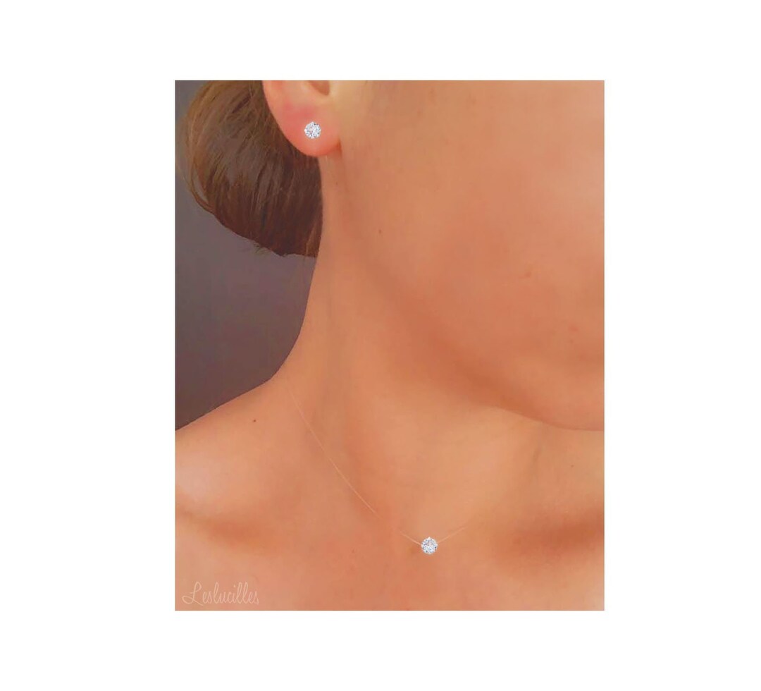 Invisible Set MINI Solitaire Swarovski 4mm 925 Silver - Etsy