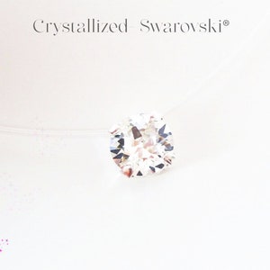 Collier ras de cou invisible, pendentif Crystallized- Pure Brillance ...