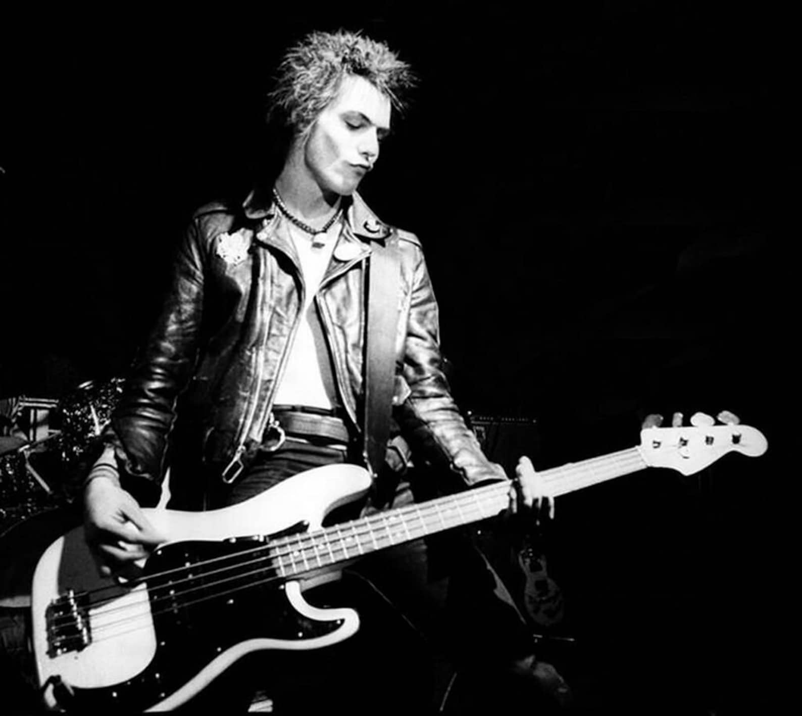 Sid Vicious Sex Pistols Bass Guitar Miniature Guitar Etsy