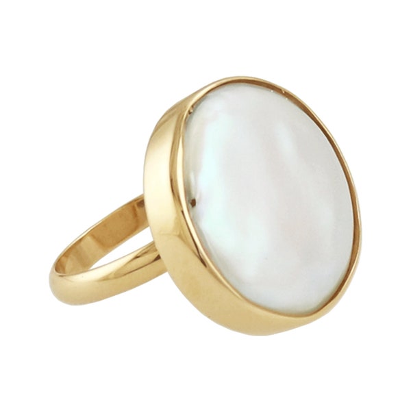 14k Pearl Ring - Etsy