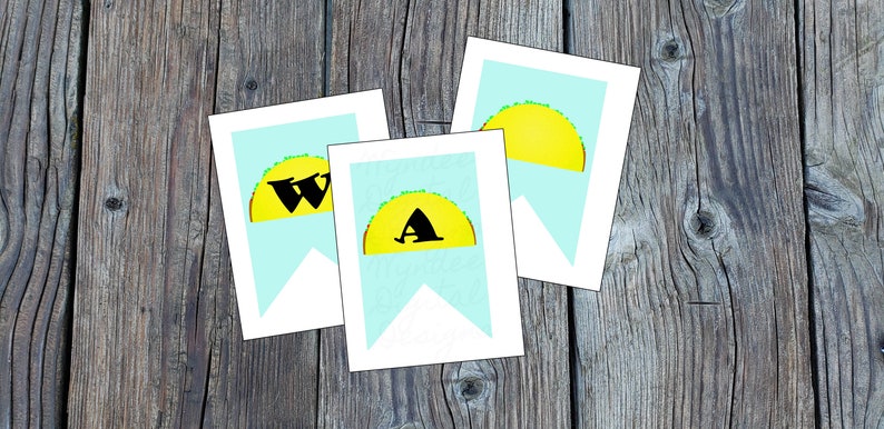 Taco Banner Print at Home Fiesta Banner - Etsy
