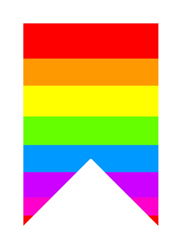 Printable Rainbow Banner - Etsy