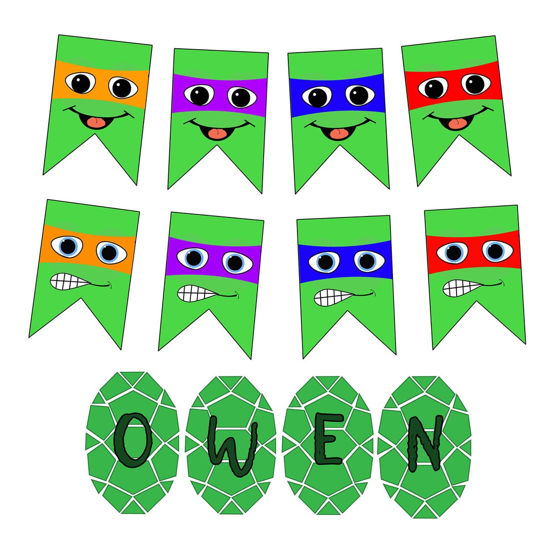 Printable Turtle Banner - Etsy
