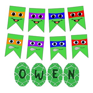 Printable Turtle Banner - Etsy