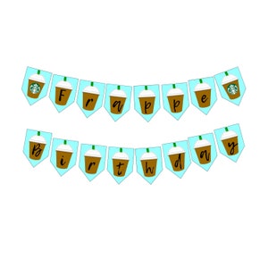 Frappe Birthday Banner - Etsy