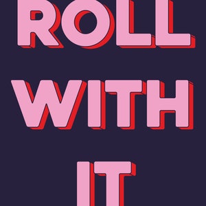 Oasis Roll With It Lyrics Wall Print/poster/art - Etsy UK