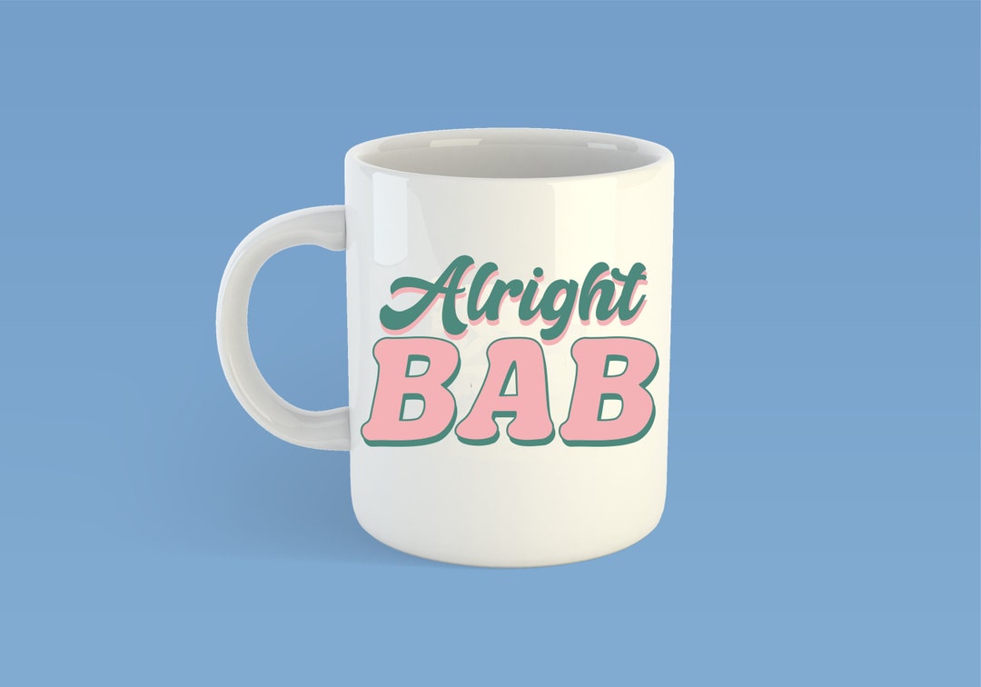 Alright Bab Brummie/birmingham Mug - Pink/orange - Green/pink ...