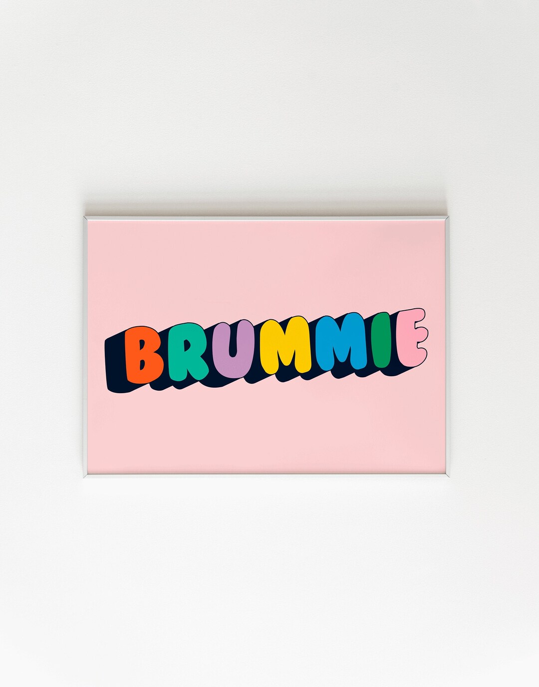 Rainbow Brummie/birmingham Wall Print/art - Etsy