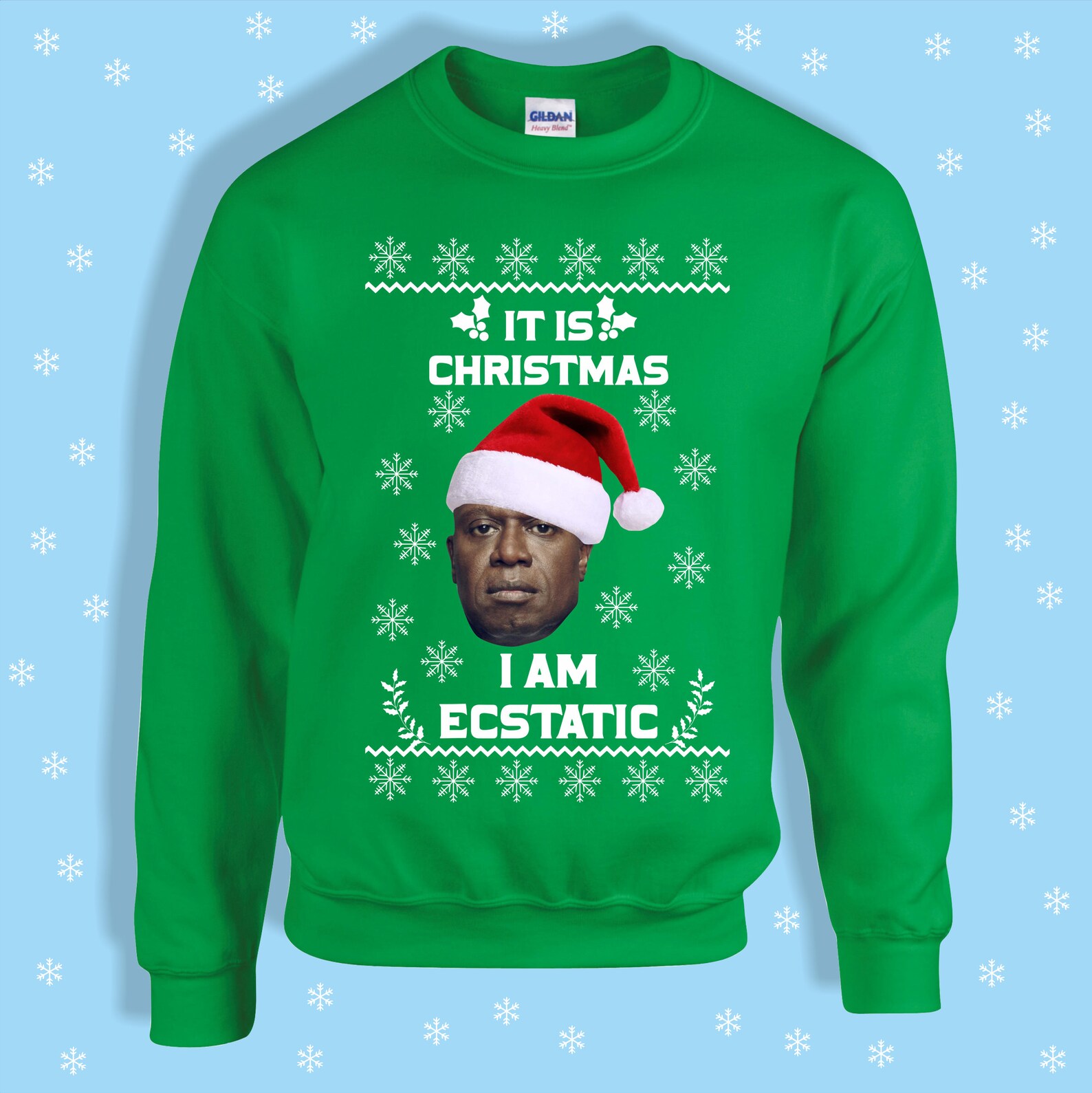 Captain Holt Brooklyn 99 I'm Ecstatic Christmas - Etsy UK