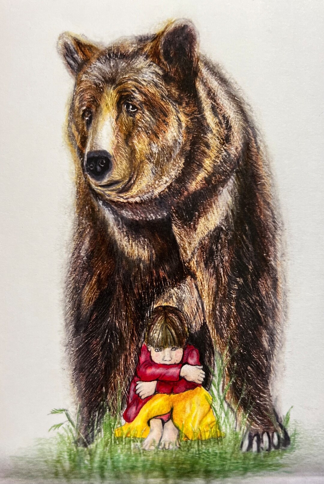 Bear Hug Greetings Card - Etsy
