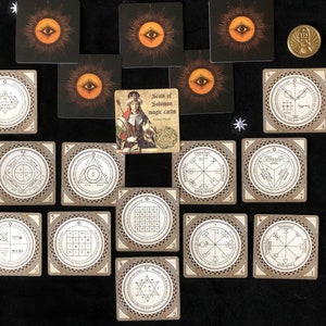 Seals of Solomon Magic Cards, Talismans of King Solomon, Key of Solomon ...