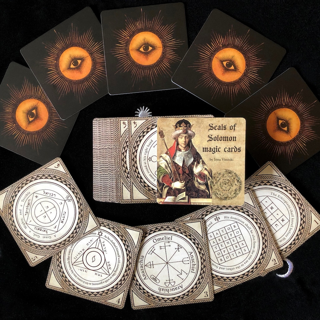Seals of Solomon Magic Cards, Talismans of King Solomon, Key of Solomon ...