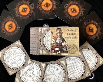 Seals of Solomon Magic Cards, Golden Edition, Talismans of King Solomon ...