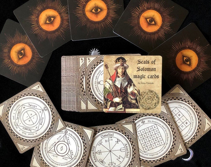 Seals of Solomon Magic Cards, Talismans of King Solomon, Key of Solomon ...