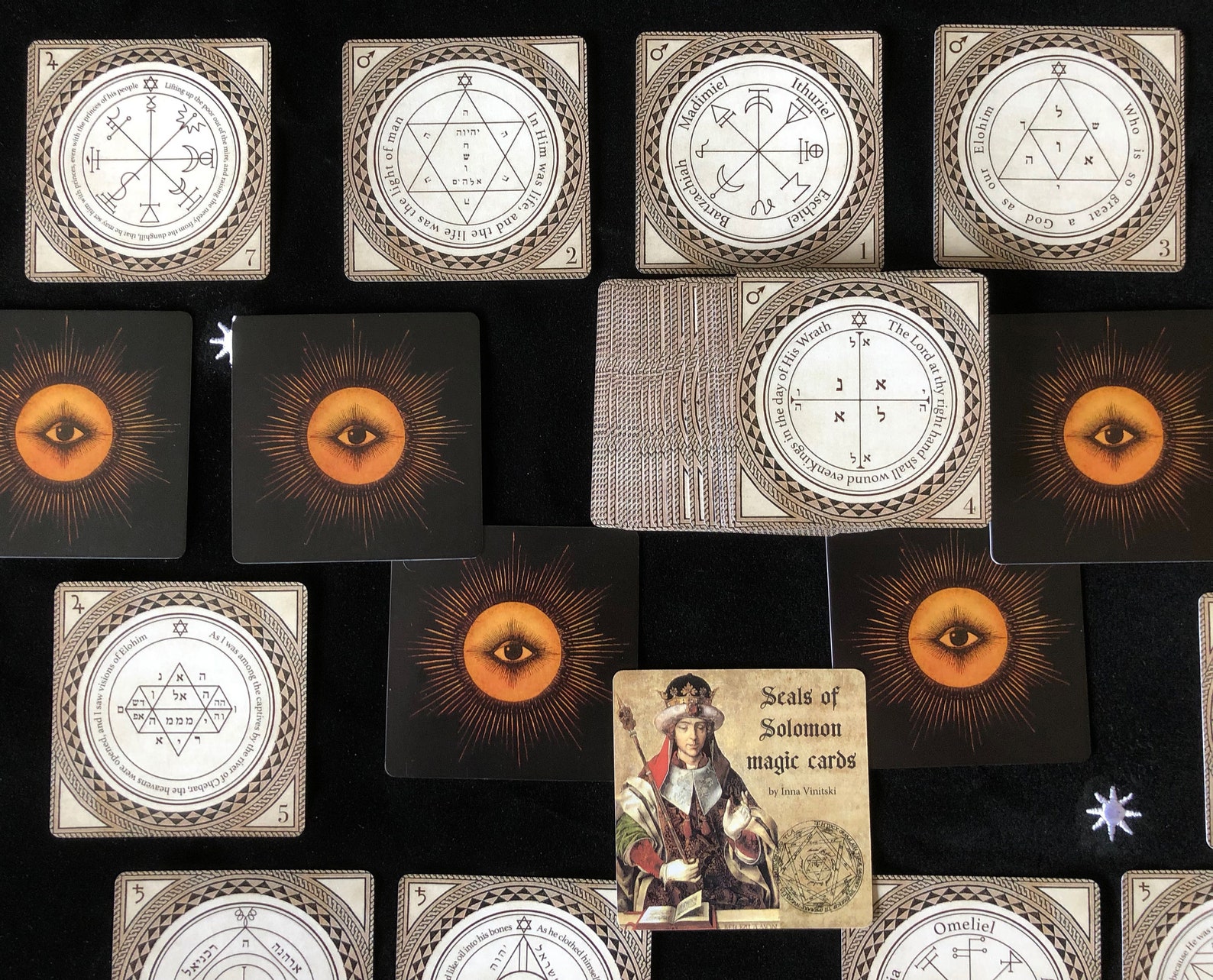 Seals of Solomon Magic Cards Talismans of King Solomon Key - Etsy