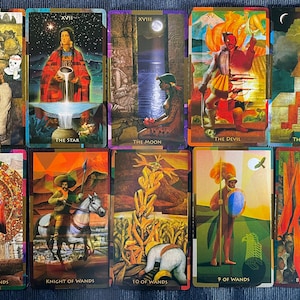 Tarot Alma Latina Hand-drawn Deck for Cards Reading Inspired by Ancient ...