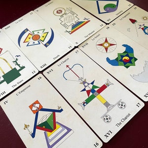 The Magic Tarot. 22 Cards Major Arcana. Unique Tarot Deck. Divination ...