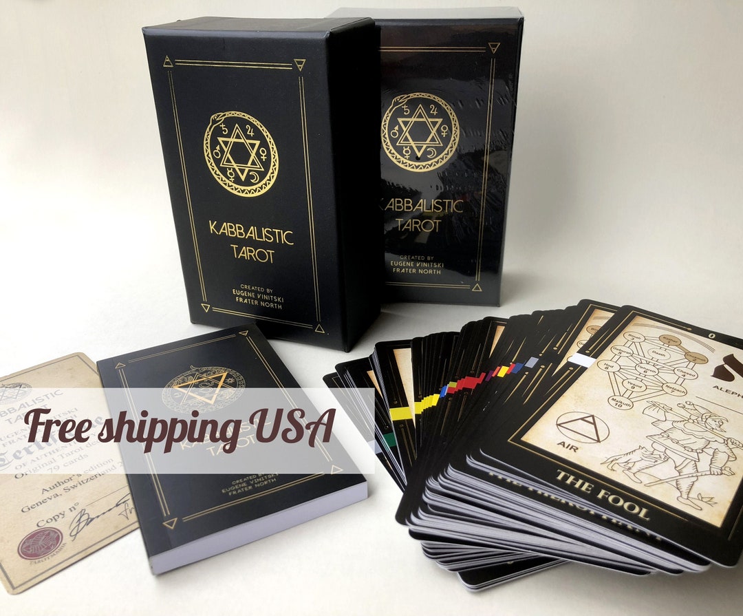 Kabbalistic Tarot Deck Divination Cards Unique Illustrated - Etsy