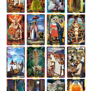 Tarot Alma Latina Hand-drawn Deck for Cards Reading Inspired by Ancient ...