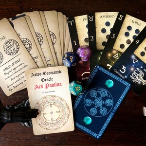 Geomantic Cards, Astro Geomantic Oracle, Magic Divination Cards With ...