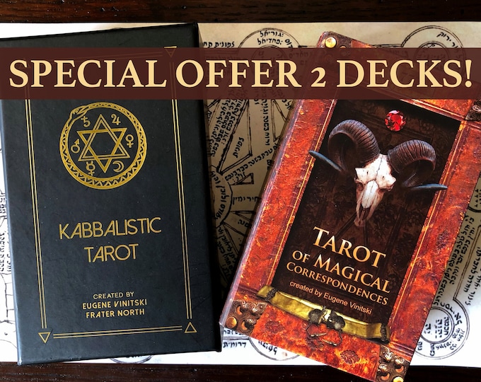 Kabbalistic Tarot 5781 Deck, Unique Illustrated Occult Cards for Tarot ...