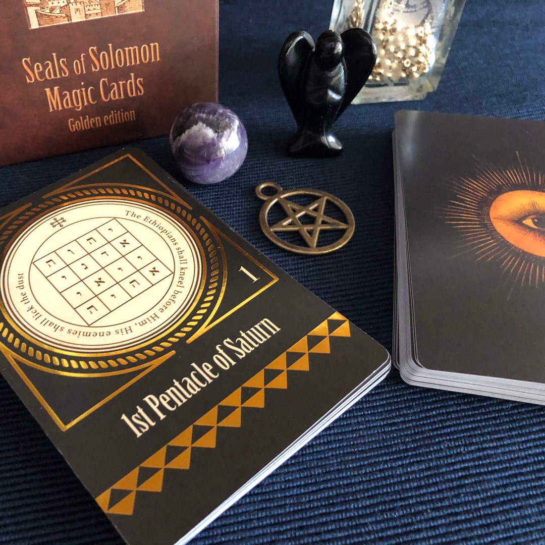 Seals of Solomon Magic Cards, Golden Edition, Talismans of King Solomon ...