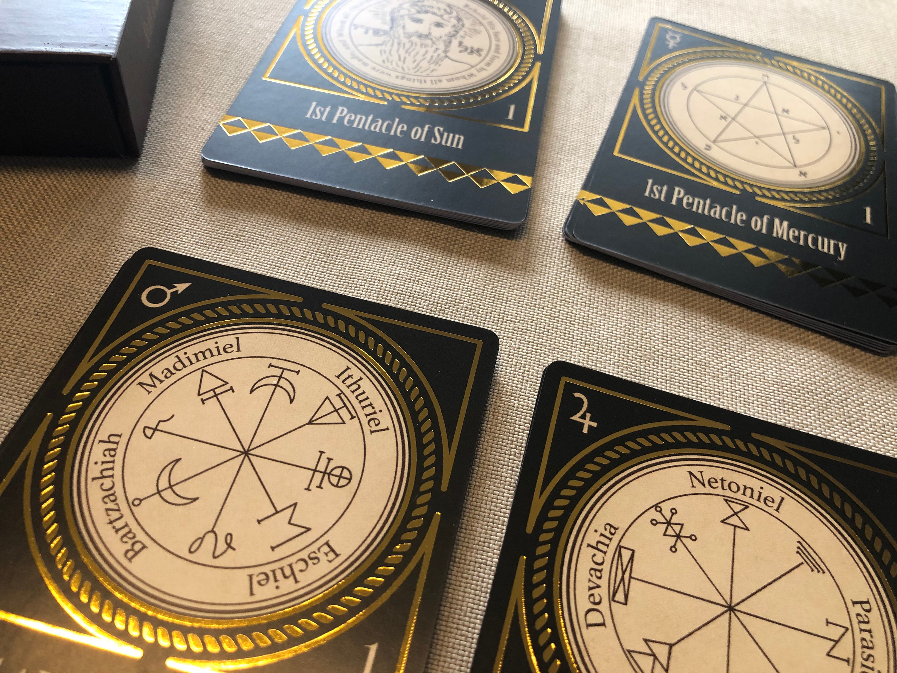 Seals of Solomon Magic Cards, Golden Edition, Talismans of King Solomon ...