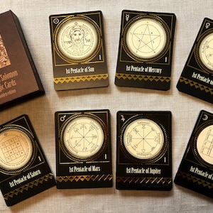 Seals of Solomon Magic Cards, Golden Edition, Talismans of King Solomon ...