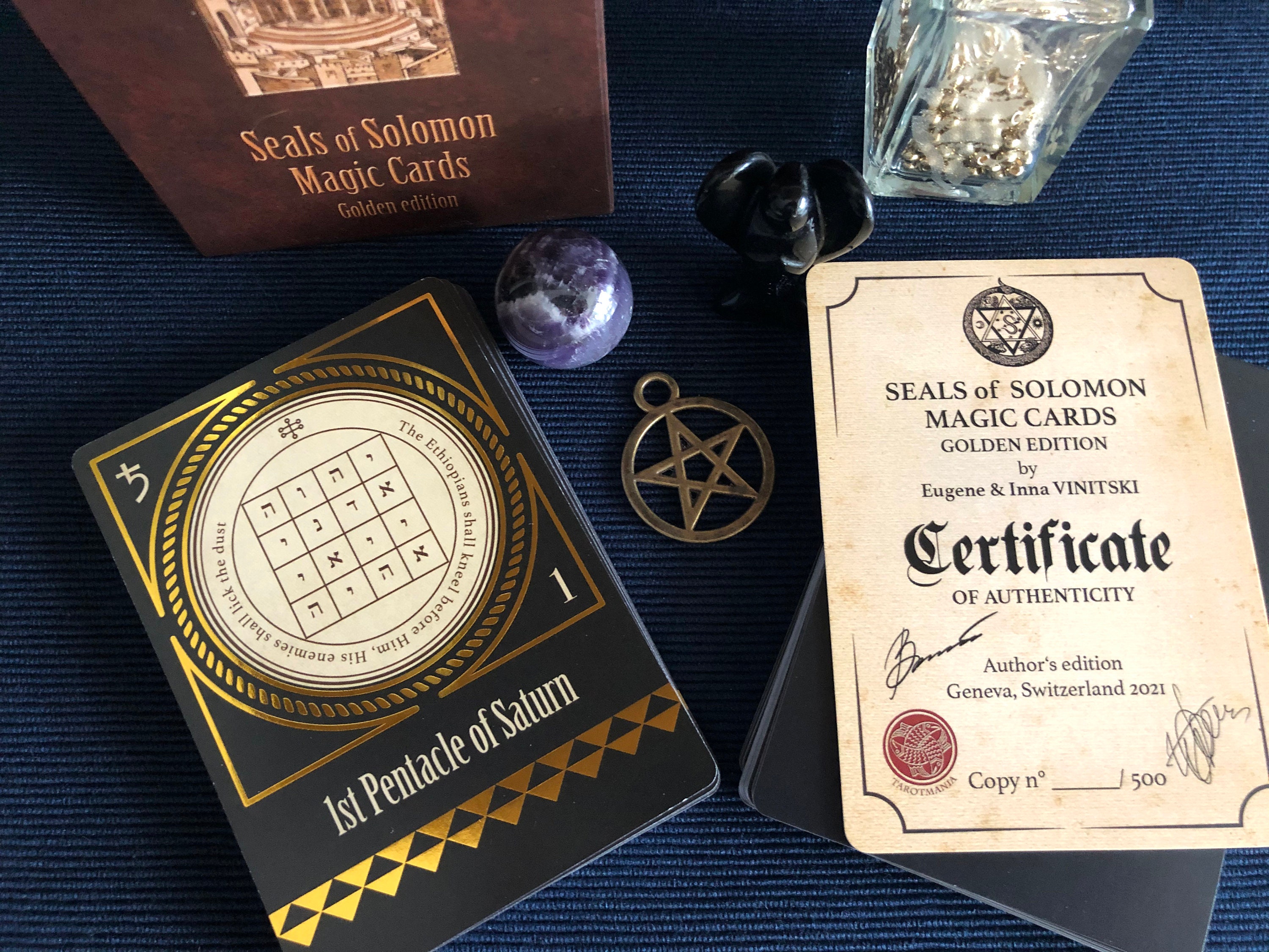 Seals of Solomon Magic Cards, Golden Edition, Talismans of King Solomon ...