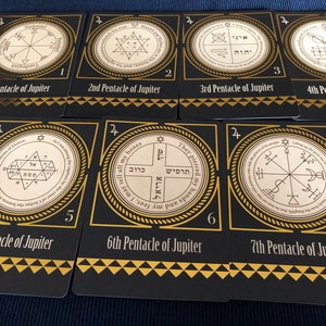 Seals of Solomon Magic Cards, Golden Edition, Talismans of King Solomon ...