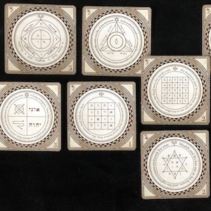 Seals of Solomon Magic Cards, Talismans of King Solomon, Key of Solomon ...