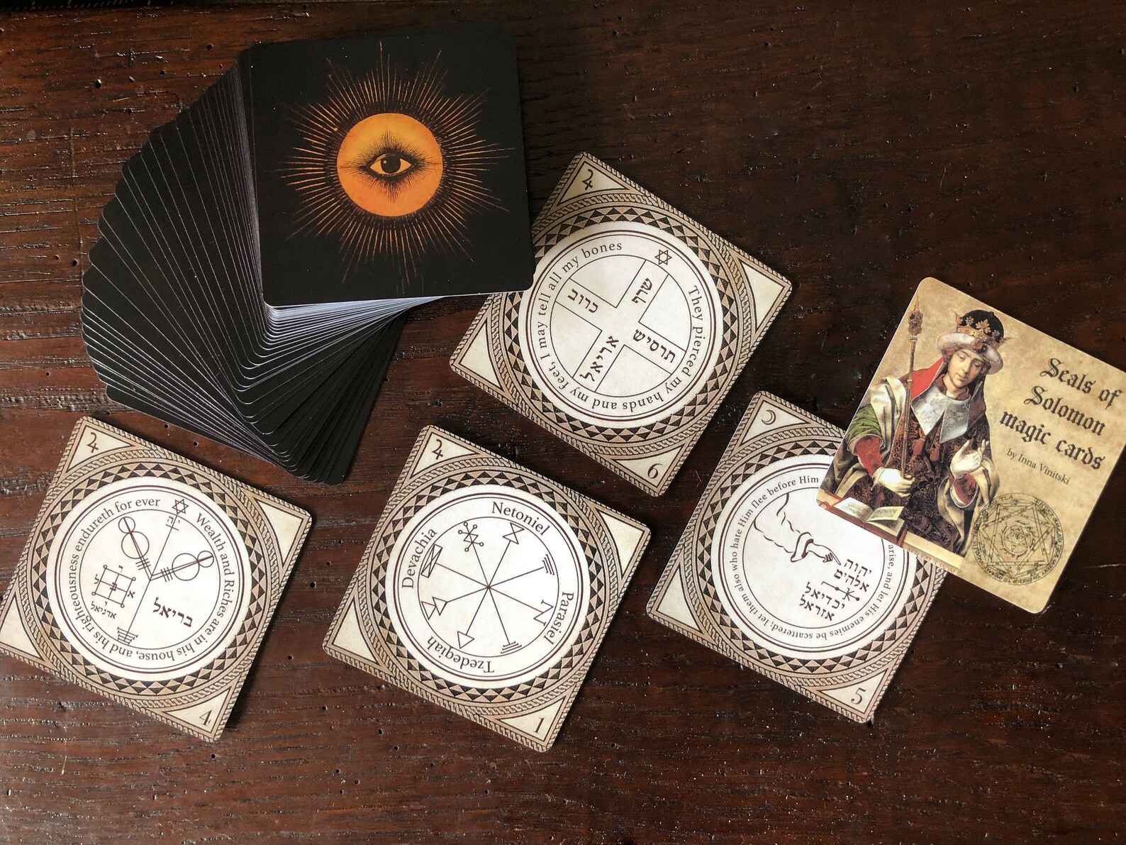 Seals of Solomon Magic Cards Talismans of King Solomon Key - Etsy