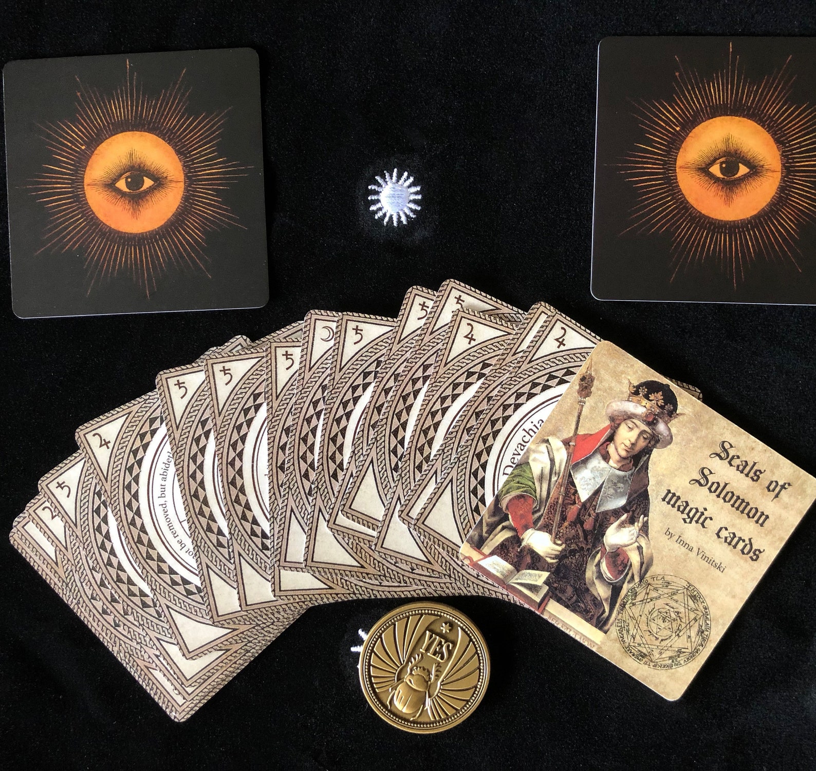 Seals of Solomon Magic Cards Talismans of King Solomon Key - Etsy
