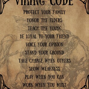 Viking Code & Creed - Etsy