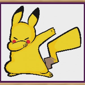 how to draw pikachu dabbing