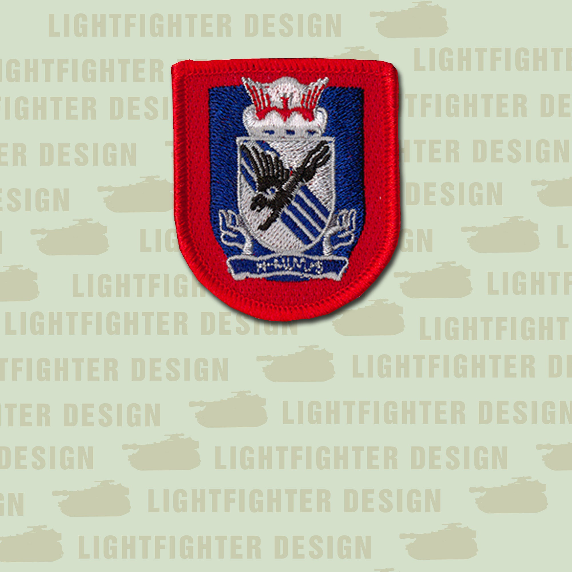 505th Infantry Regiment Embroidered Flash and DUI Patch 2 1/4 X 1 7/8 ...