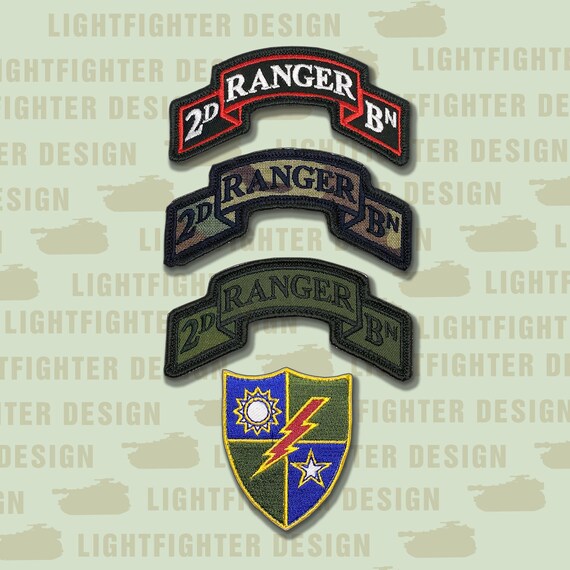 Modern US 2nd Ranger Battalion Scroll Grouping 4 Patches | Etsy