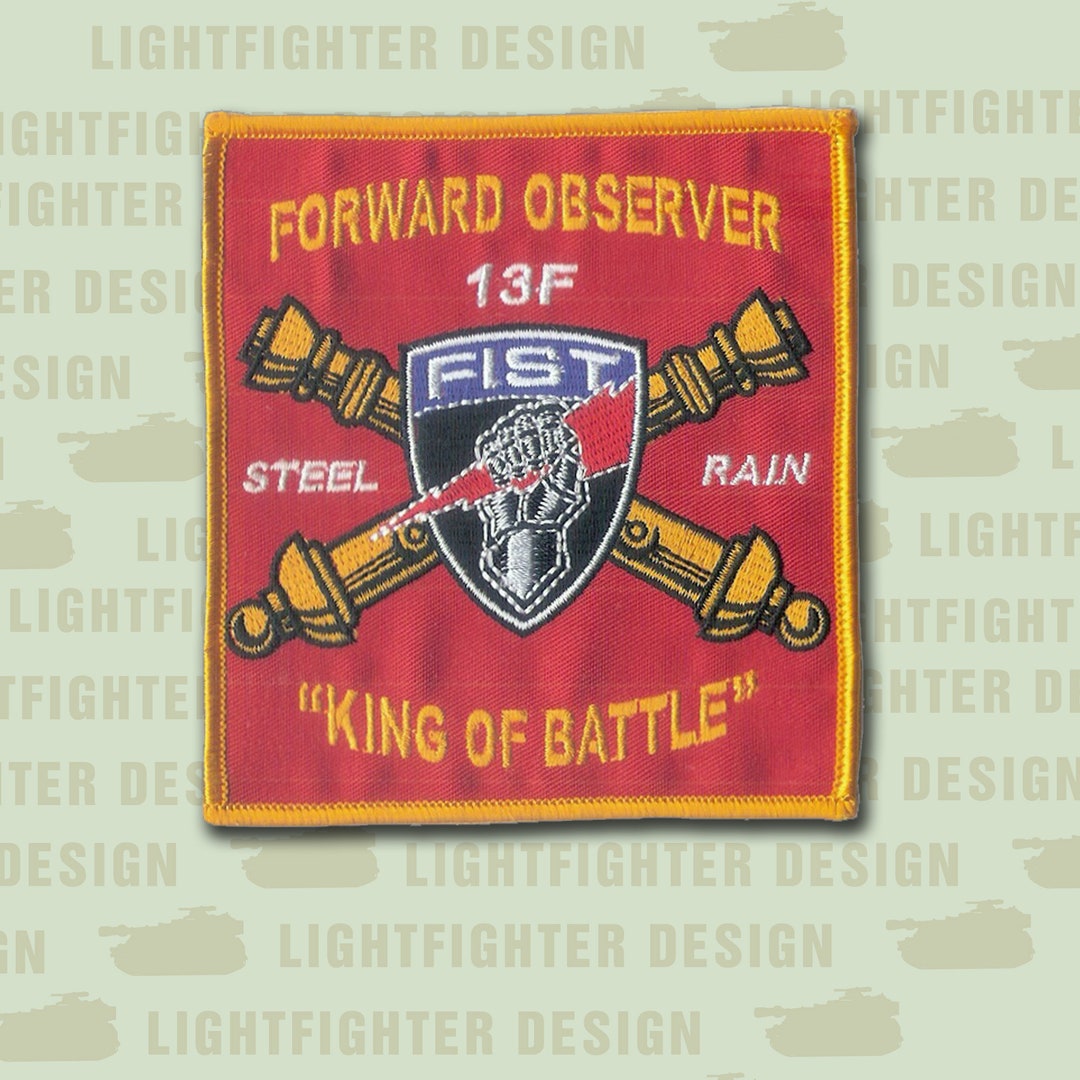 Large Forward Observer Patch 4 1/4" X 4" Merrowed Edge With Wax Back ...