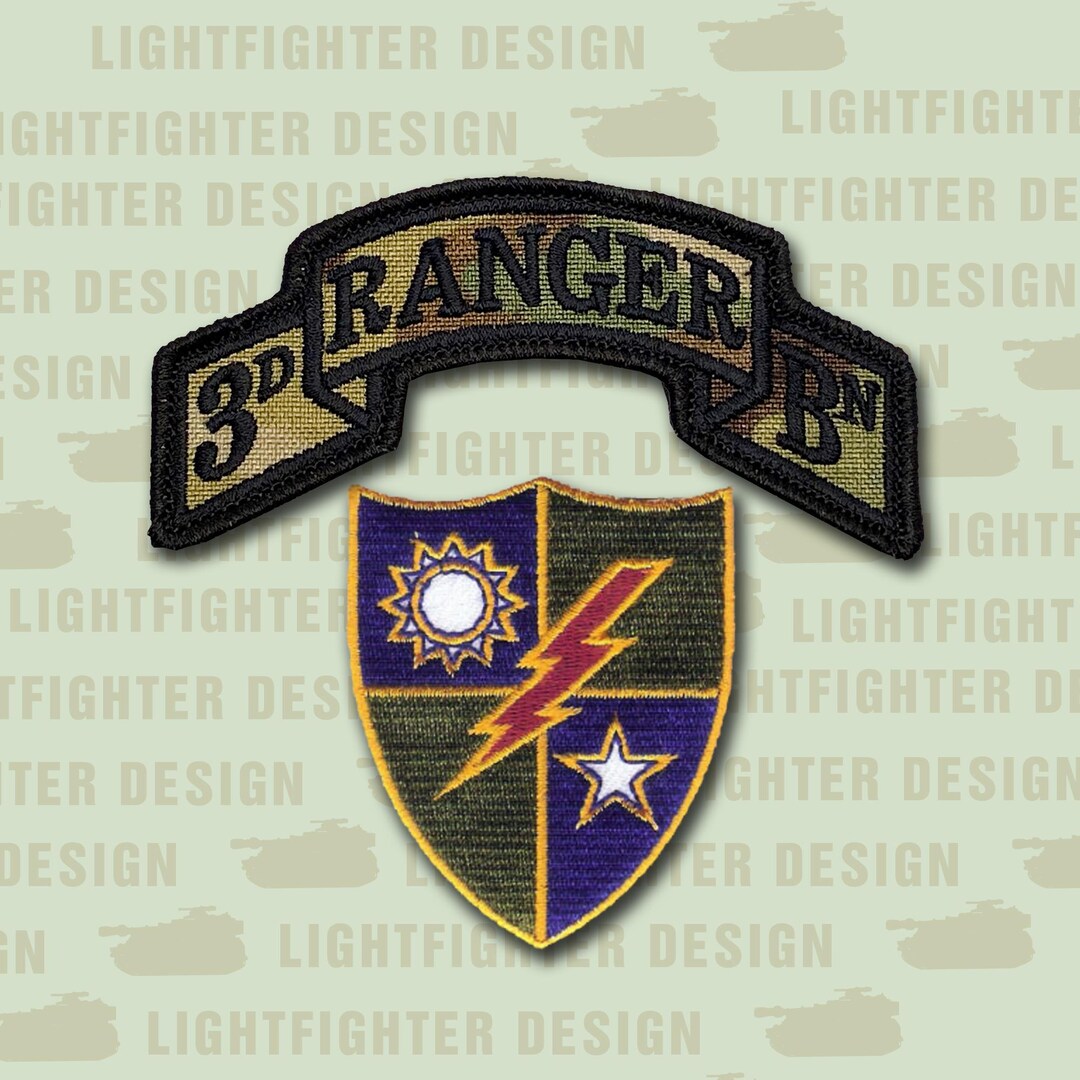 Modern US - Multicam - 3rd Ranger Battalion Scroll With 2 1/2" 75th ...