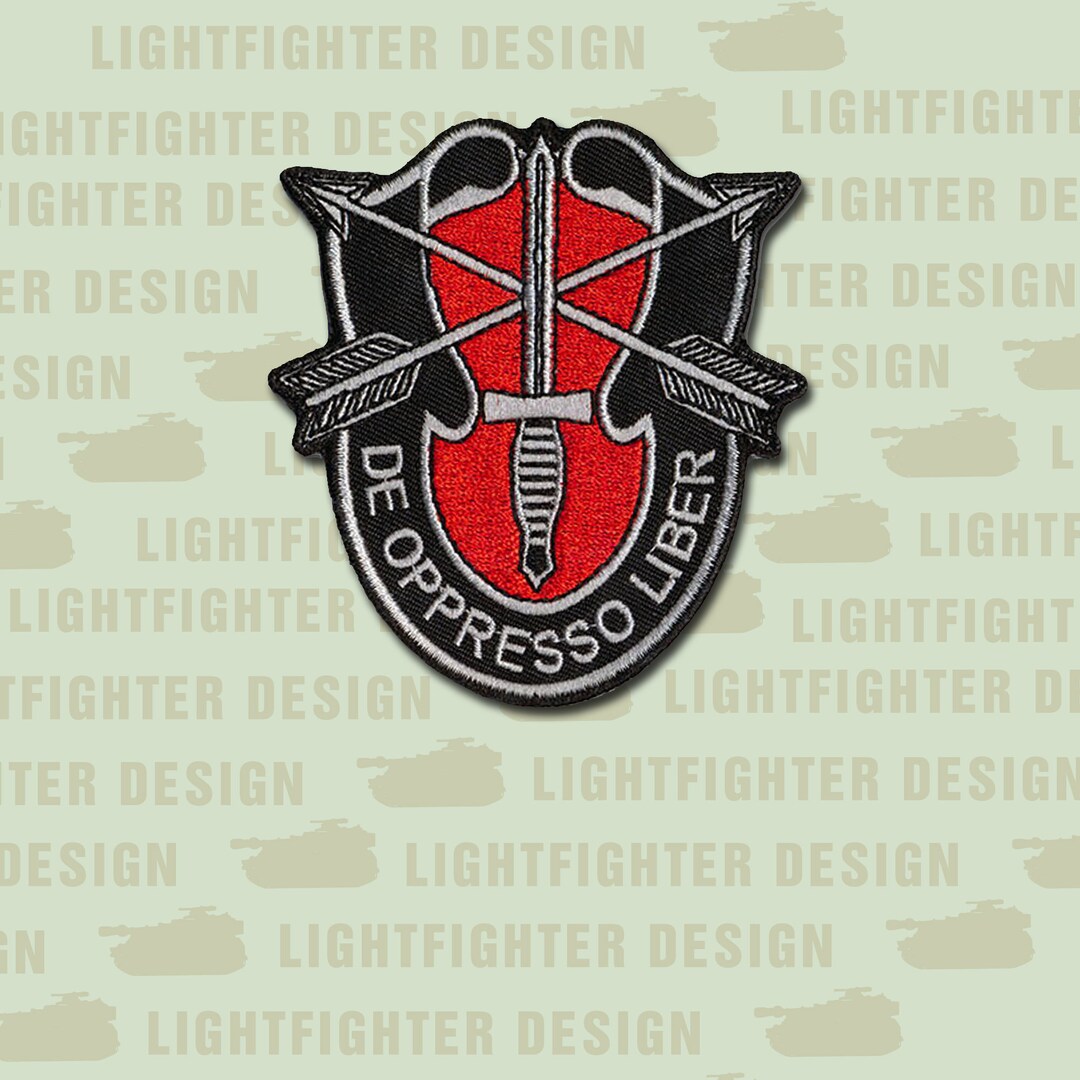7th SFG (A) Embroidered Patch With Hook and Loop Backing (velcro) 3" X ...