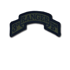 Modern US 3rd Ranger Battalion Scroll - Grouping - 4 Patches - Merrowed ...
