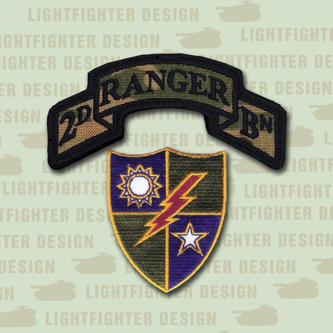 Multicam 2nd Ranger Battalion Scroll Patch With 75th Infantry DUI - Etsy