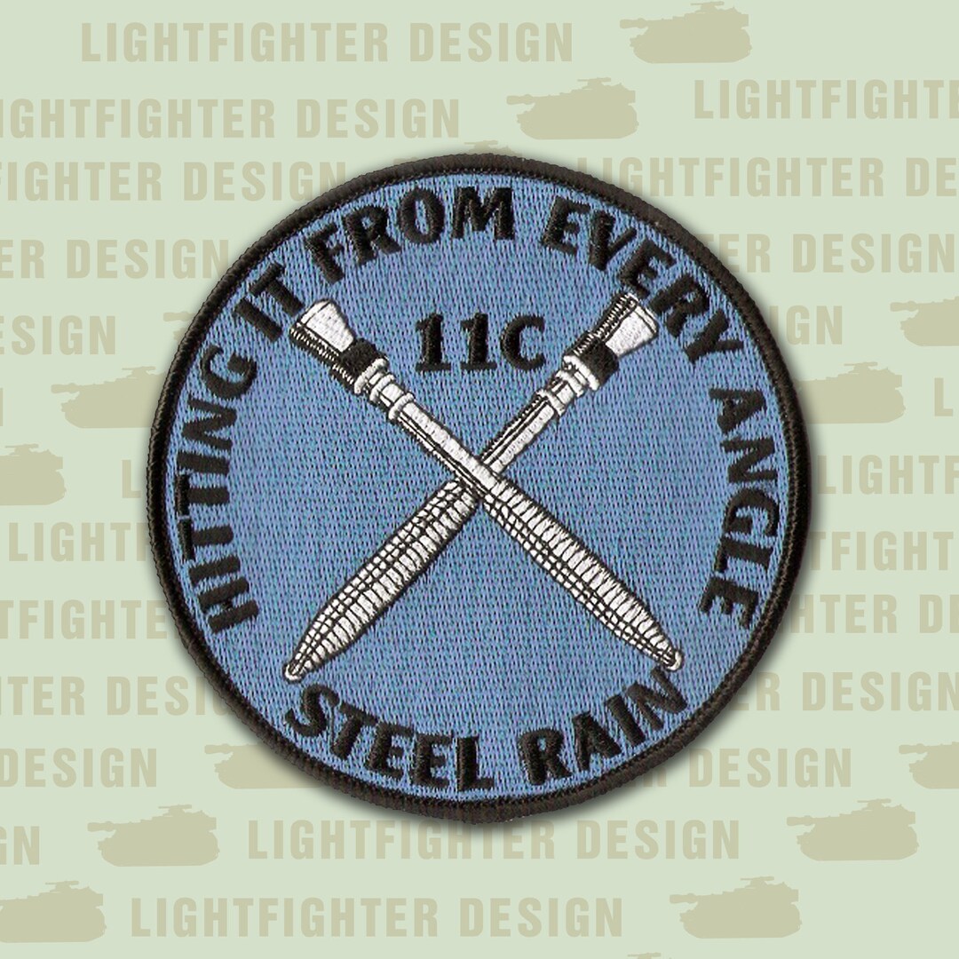 US Army Infantry 11C Mortarman Embroidered Patch With Wax - Etsy