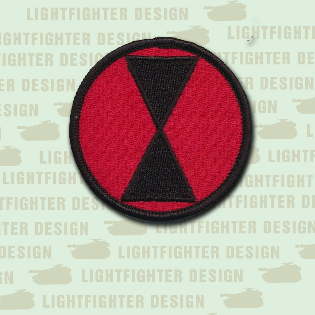 7th Infantry Division Shoulder Sleeve Insignia (dress) - 3" All ...