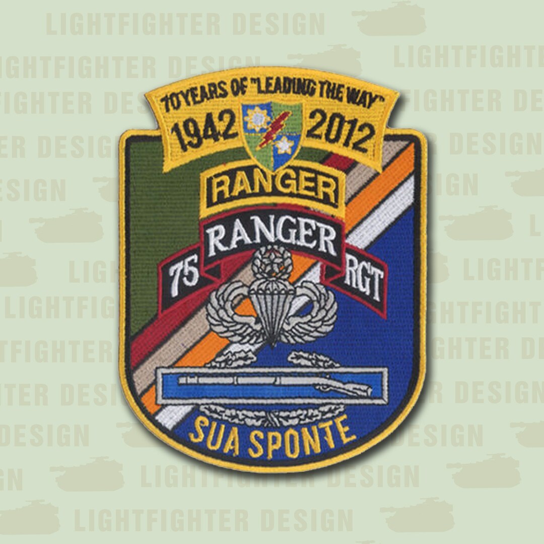 US Army Ranger - 70 Year Anniversary Patch - Sua Sponte Airborne Recon ...