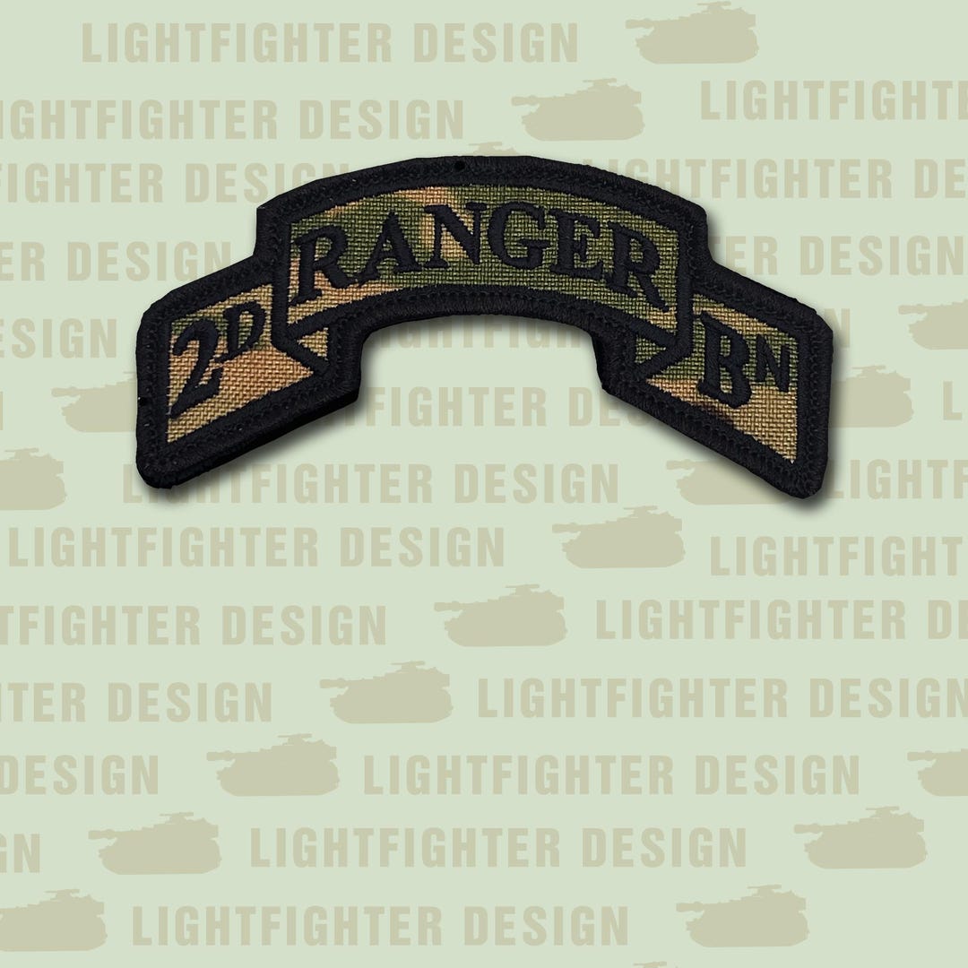 2nd Ranger Battalion Scroll Patch - Multicam Hook & Loop - Etsy